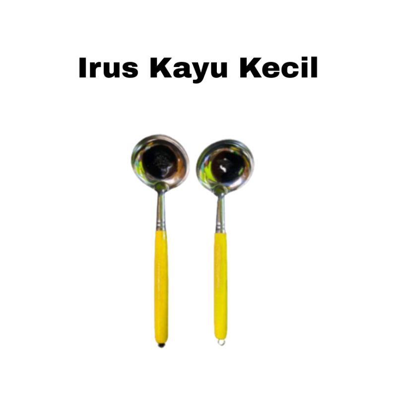 Jual Irus Stainless Gagang KAYU KECIL | Shopee Indonesia