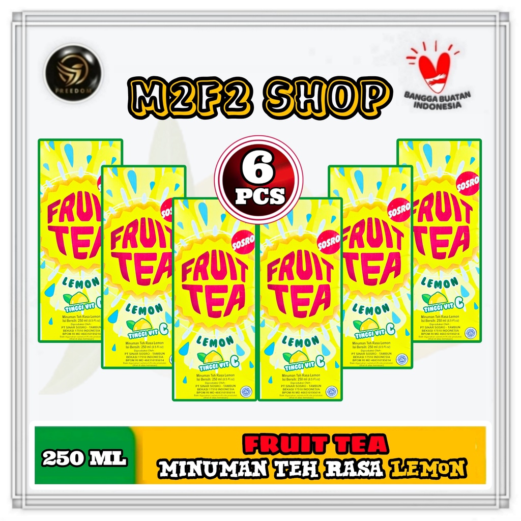 Jual Fruit Tea Teh Rasa Lemon Kotak - 250 ml (Kemasan 6 Pcs) | Shopee ...