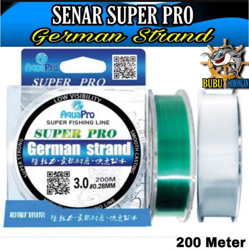 Jual Senar Pancing German Strand Super Pro 200m | Shopee Indonesia