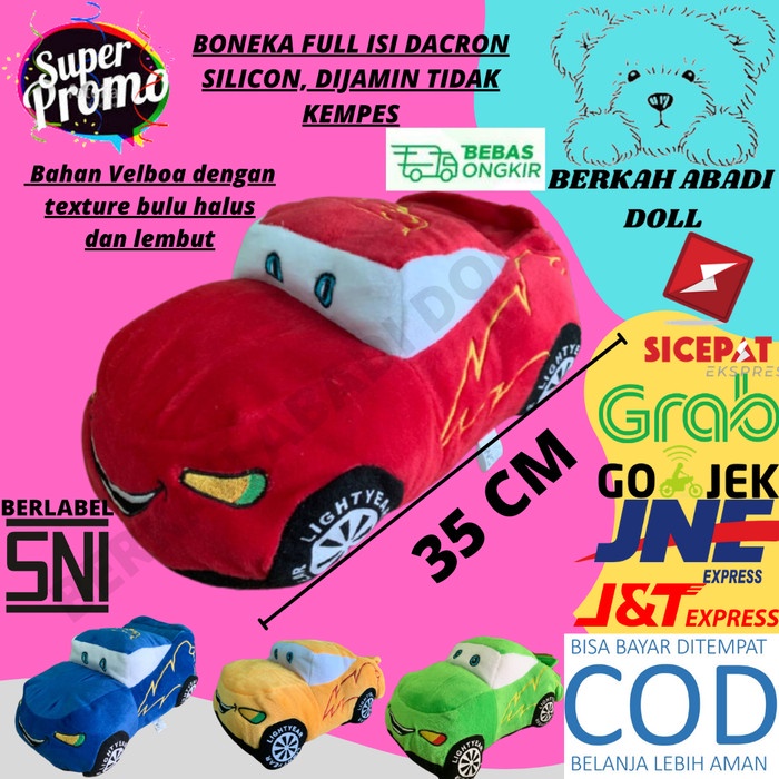 Jual Segera Miliki Boneka Mc Queen Boneka Mcqueen Boneka Cars Mcqueen ...