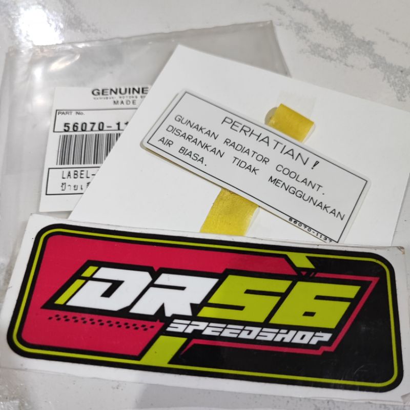 Jual LABEL PERHATIAN AIR RADIATOR LABEL WARNING COOLANT ORIGINAL ...