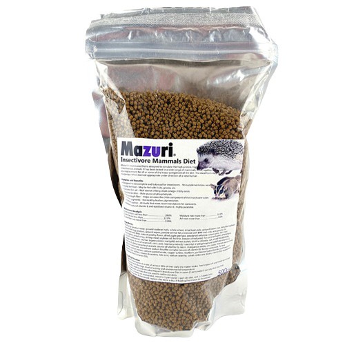 Jual Mazuri Insectivore Mammals Diet 500 Gram Pelet Landak Mini Sugar ...