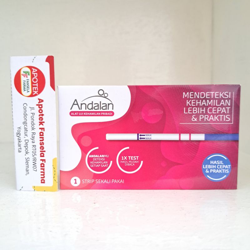 Jual testpack andalan alat uji kehamilan tespek hamil test pack merk ...