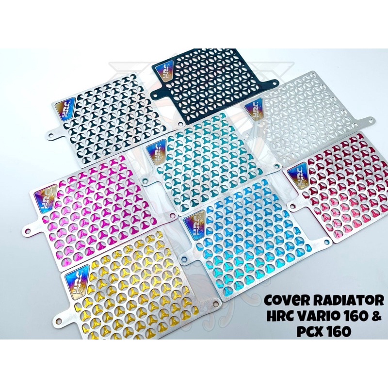Jual COVER RADIATOR VARIO 160 PCX 160 ADV 160 EMBLEM TITANIUM HRC ...