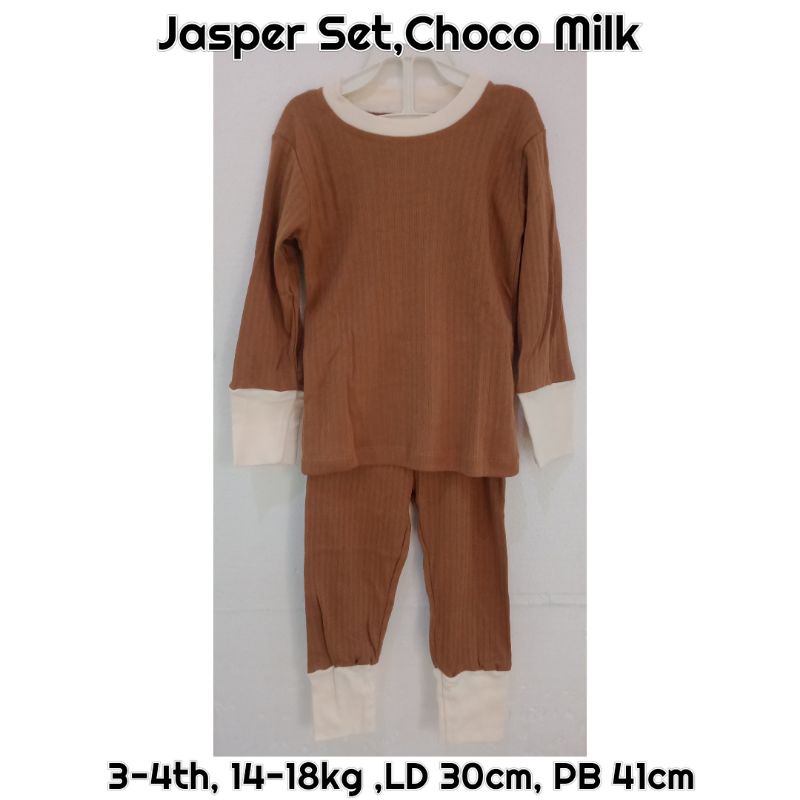 Jual Libby 3-4th earth Jasper set panjang 3-4tahun , Choco milk (1stel ...