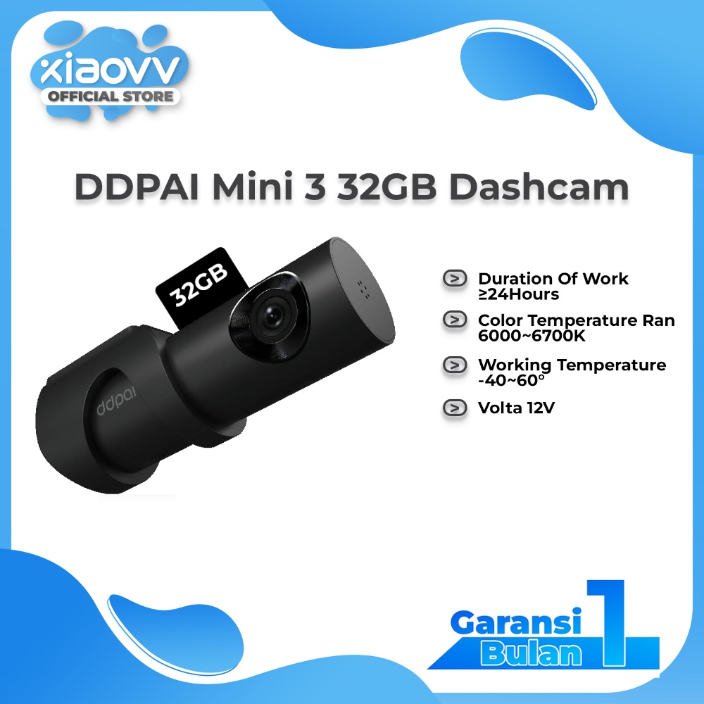 Jual DDPAI Mini 3 32GB Dashcam - Dashboard Camera HD 1080p WiFi G ...