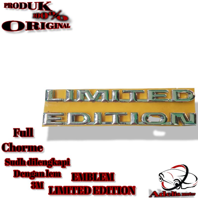 Jual emblem limited edition logo limited edition tulisan limited ...