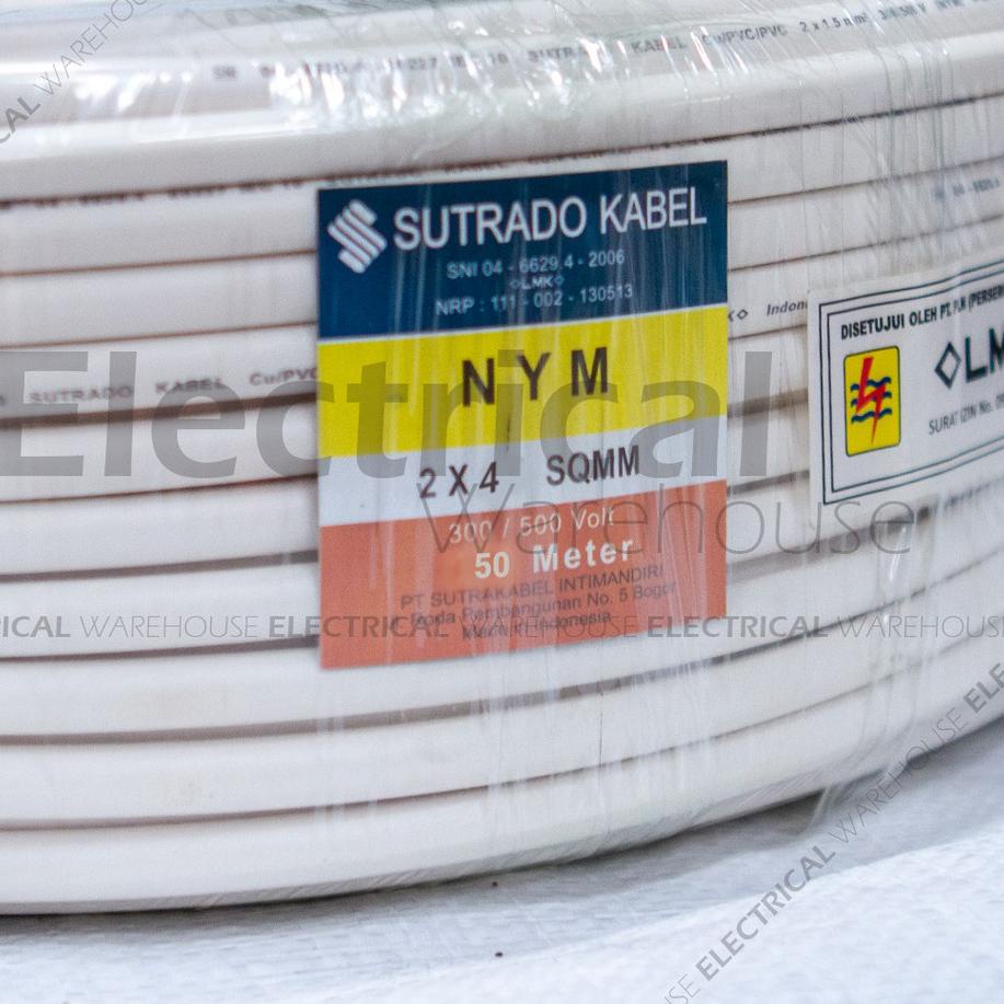 Jual Barang keren--Kabel Listrik NYM 2x4mm2 SUTRADO Meteran ( 2x4mm 2x4 ...