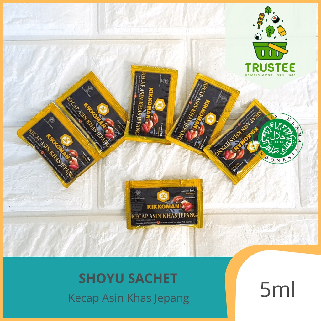 Jual Kikkoman Sachet Kecap Asin Jepang 5ml Halal / Japanese Soy Sauce ...