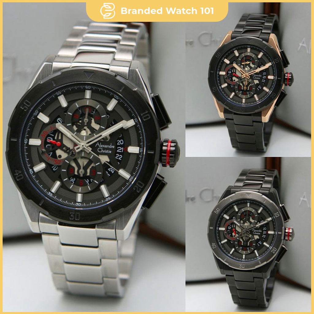 Jual ORIGINAL Jam Tangan Pria Alexandre Christie AC 6560 / AC6560 ...