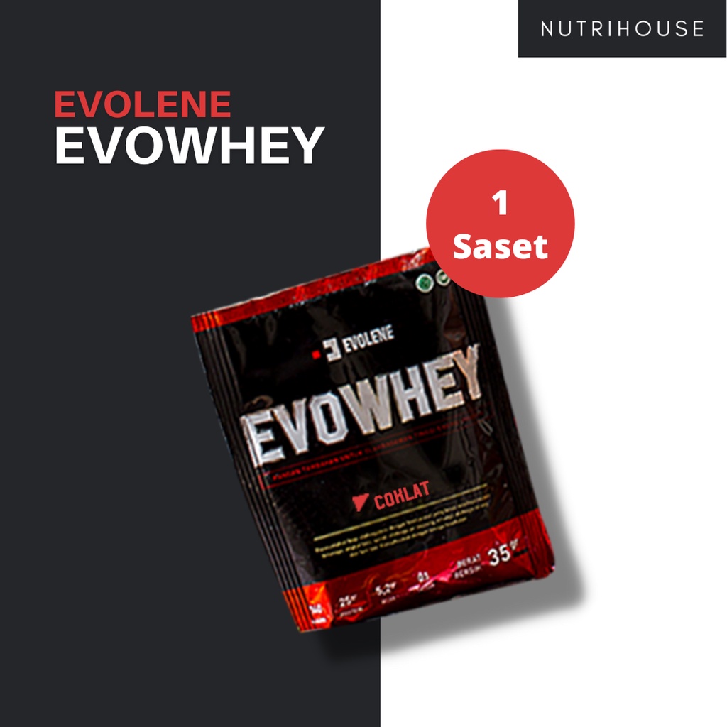 Jual Evolene EVOWHEY 1 saset 1 sachet Whey Concentrate Protein Whey ...