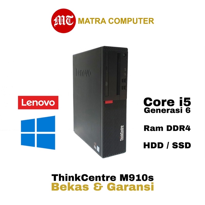 Jual komputer PC lenovo thinkcentre m910s i5 6500 generasi 6 ssd siap ...