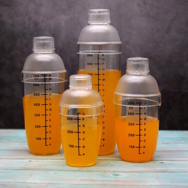 Jual Cocktail Shaker Acrylic 350ml 530ml 700ml 1000ml Botol shaker ...