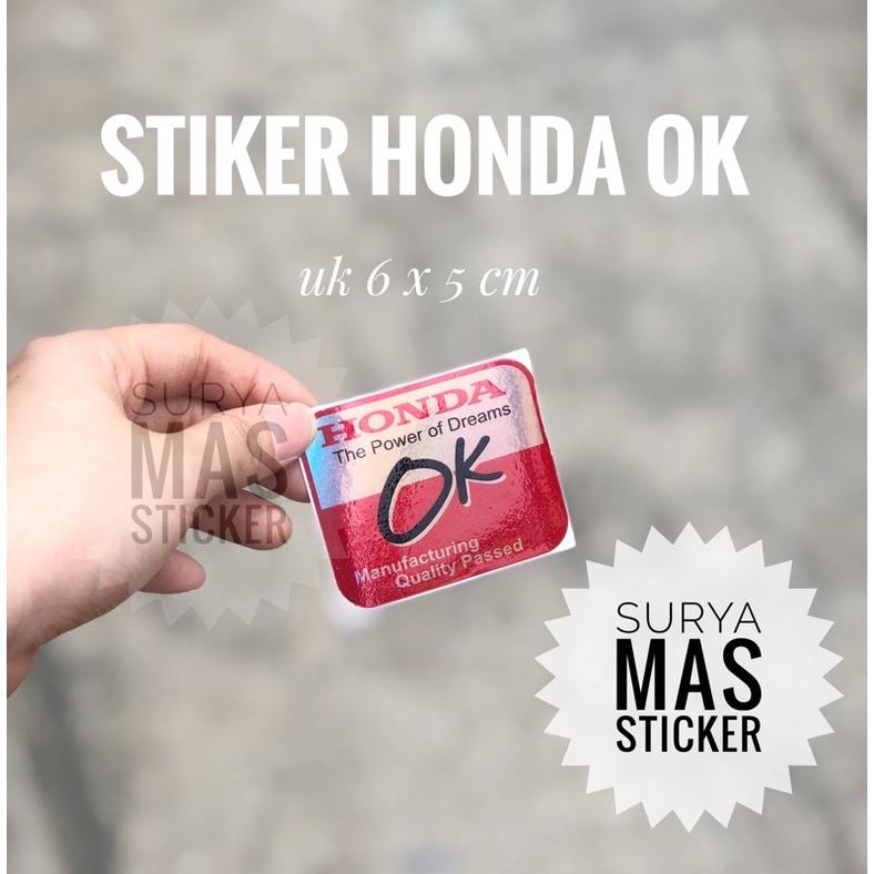 Jual stiker logo honda ok print cutt motor | Shopee Indonesia