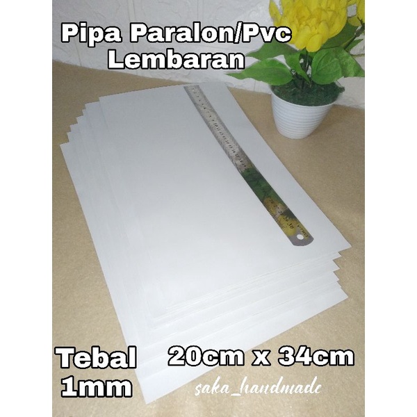 Jual PIPA PARALON/PVC LEMBARAN(untuk bahan miniatur)ukuran 20cm x 34cm ...