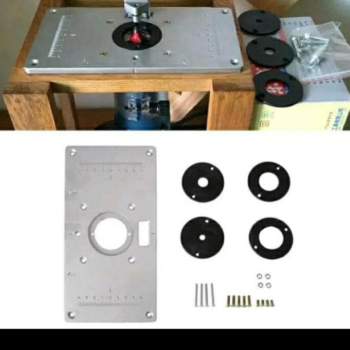 Jual router plate insert trimmer/ meja trimmer/meja router/meja profil ...