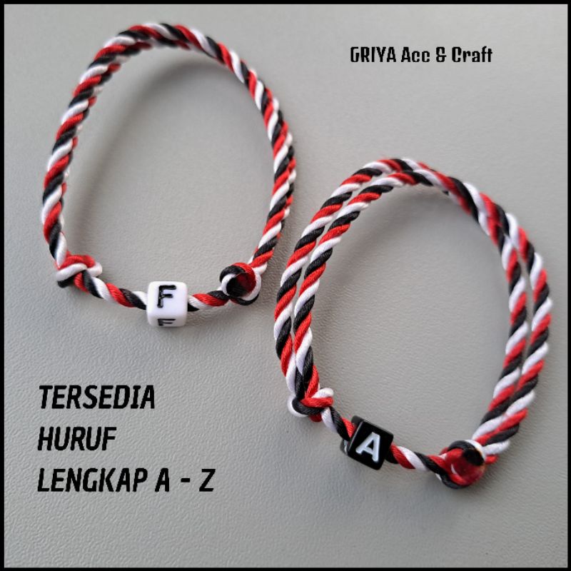 Jual Gelang Tridatu Insial Nama Huruf Dadu | Shopee Indonesia