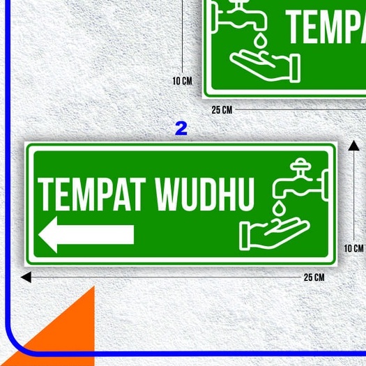 Jual STIKER ARAH TEMPAT WUDHU STIKER PENUNJUK LOKASI WUDHU | Shopee ...