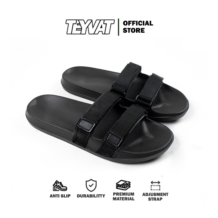 Jual Teyvat Footwear - Sandal / Sendal Pria Laki Laki Slide HOLE STRAP ...