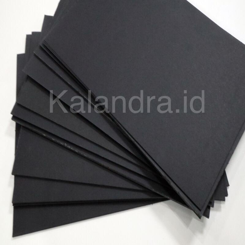 Jual Kertas Karton Linen Hitam 200gsm - Black Linen Hitam - Cover Buku ...