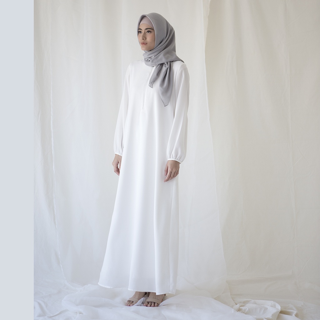 Jual Basic Sada by Aska Label - Gamis polos dengan kantong dan busui friendly bahan crepe warna ...