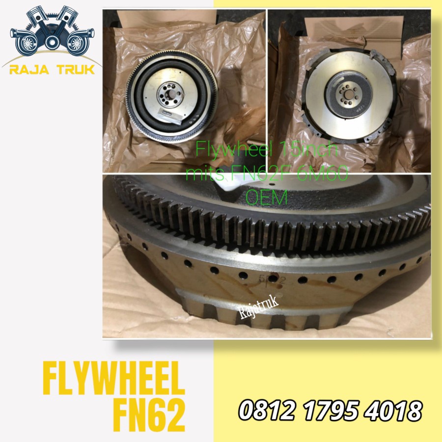 Jual FLYWHEEL MITSUBISHI FN 62 61 FUSO TAYO FIGHTER 6M60 RODA GILA OEM ...