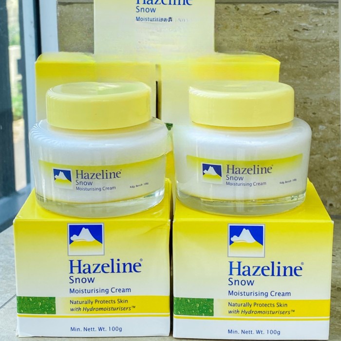 Jual HAZELINE SNOW MOISTURISING CREAM KUNING 100GR | Shopee Indonesia