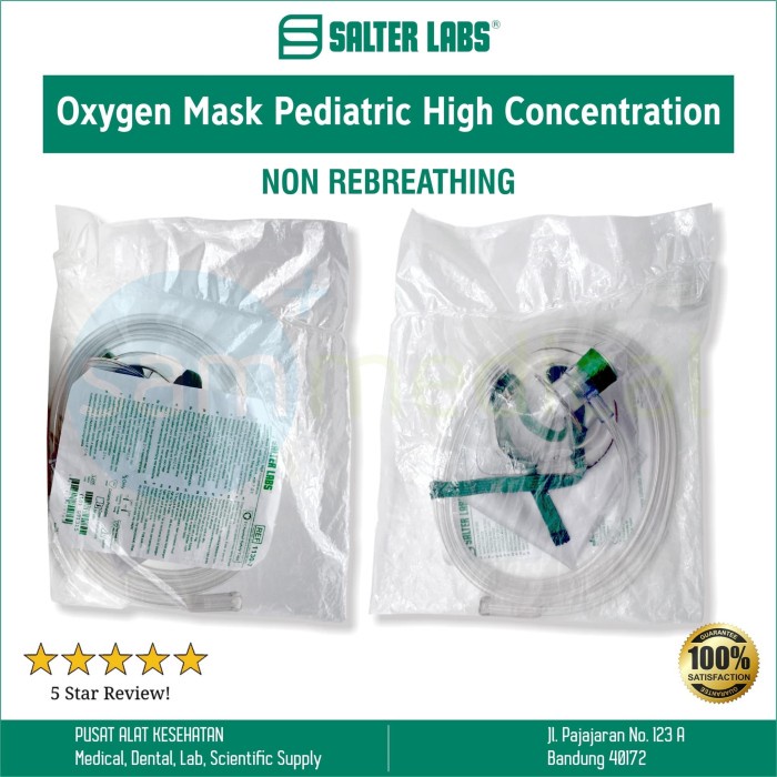 Jual Salter Labs Oxygen Mask Pediatric High Concentration (NON ...
