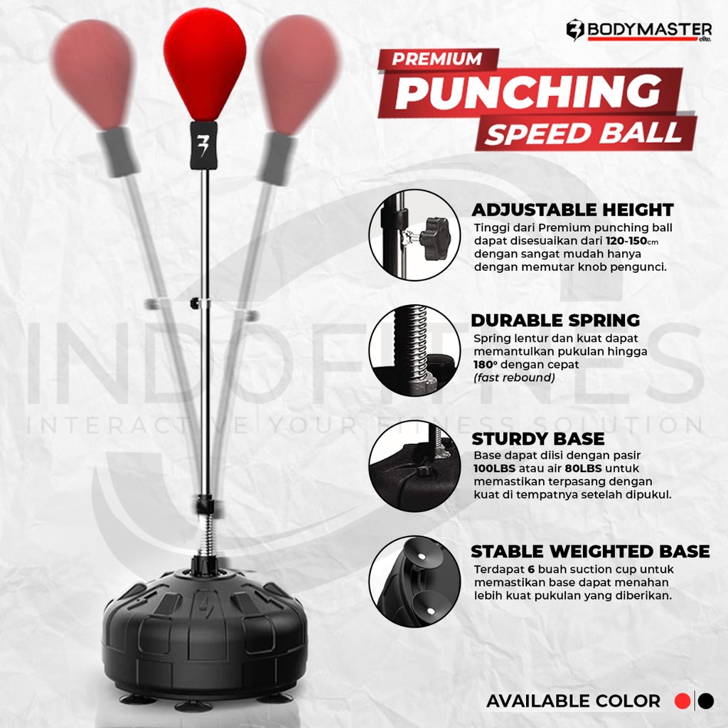 Jual BODYMASTER Premium Punching Speed Ball BM-E039 Boxing Samsak Tinju ...