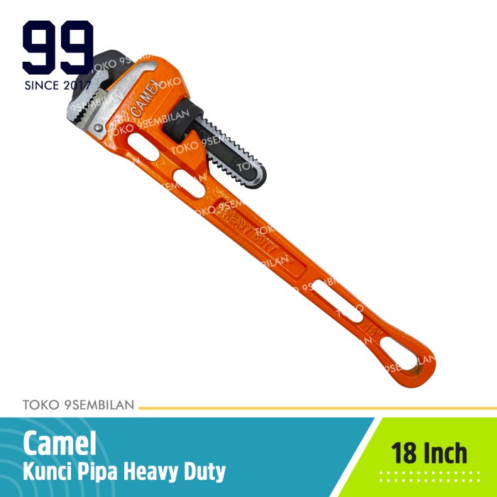 Jual Camel Kunci Pipa Ledeng Heavy Duty 18 Inch Pipe Wrench Saluran Air ...