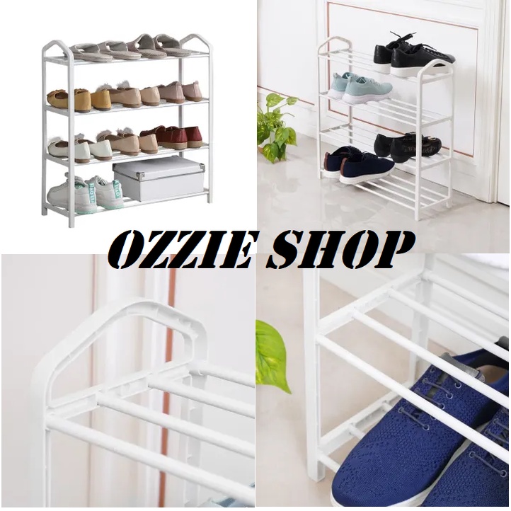 Jual Stora Rak Sepatu 4 Tingkat - Putih, dengan 4 layer shelving pipa ...