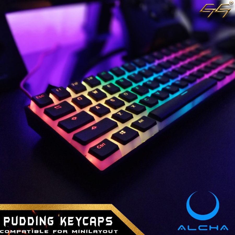 Jual Keycaps Pudding PBT Double Shot Alcha Double Shot Pudding Keycaps ...