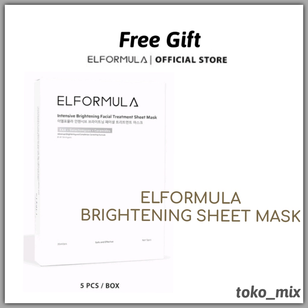 Jual Elformula Intensive Brightening Facial Treatment Sheet Mask ...