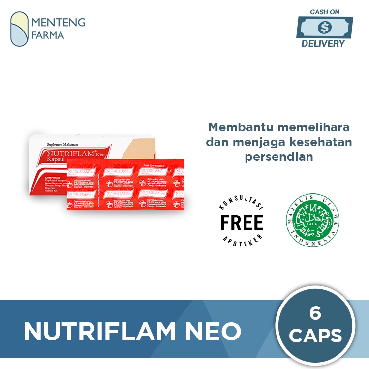 Jual Nutriflam Neo 6 Kapsul - Suplemen Kesehatan Sendi Otot dan Tulang ...