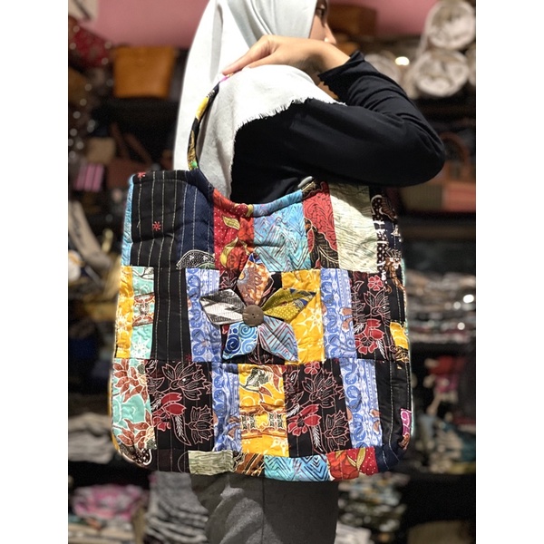 Jual Tas batik perca/tas oleh2 khas Jogja | Shopee Indonesia