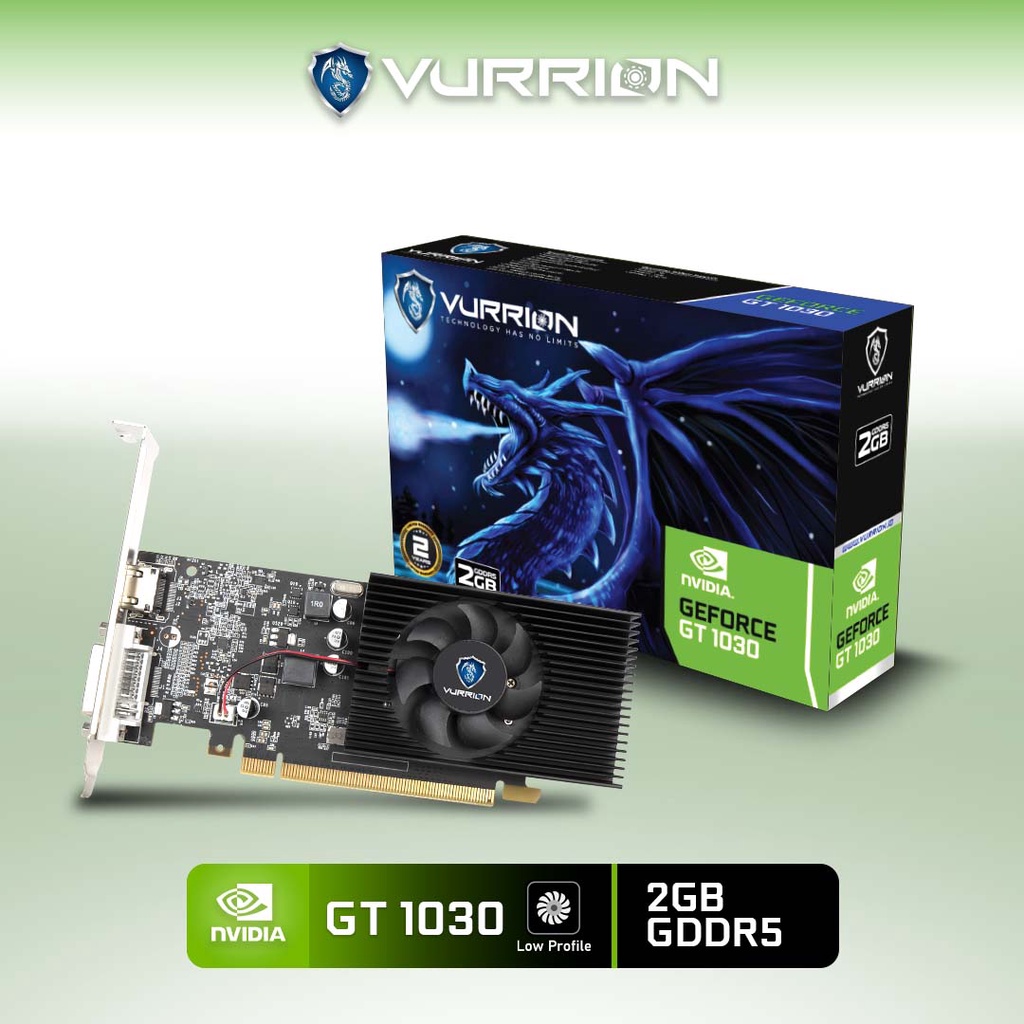 Jual VGA Geforce Nvidia GT 1030 2GB GDDR5 64Bit Vurrion [ LP - Low ...