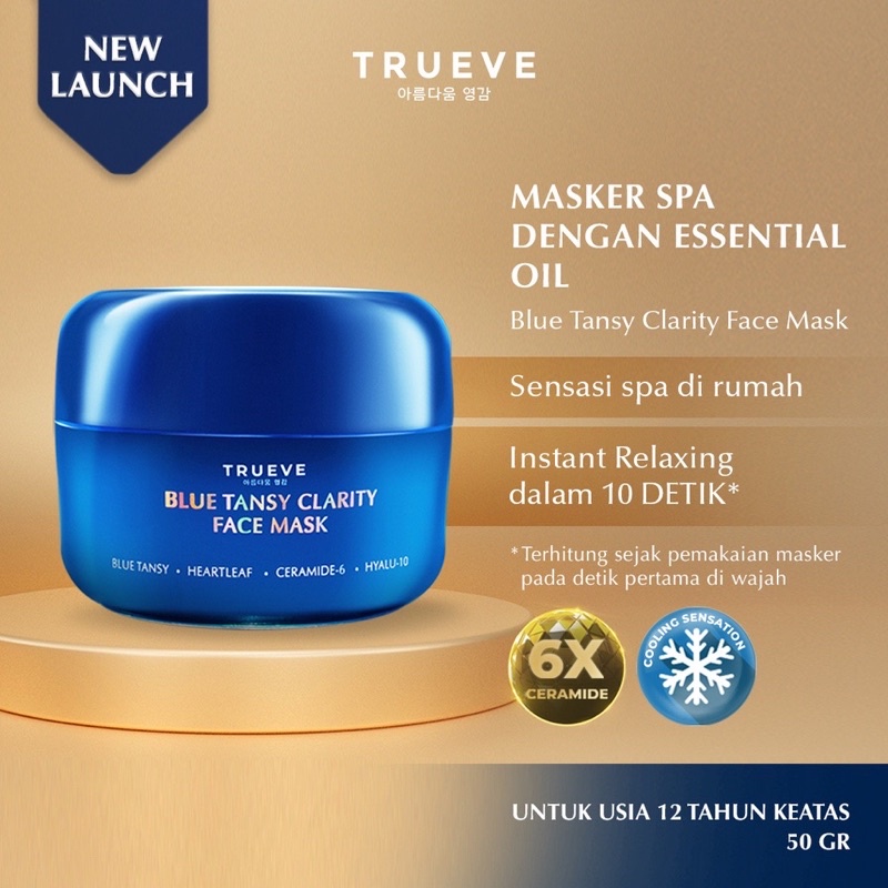 Jual Trueve Blue Tansy Clarity Face Mask | Shopee Indonesia