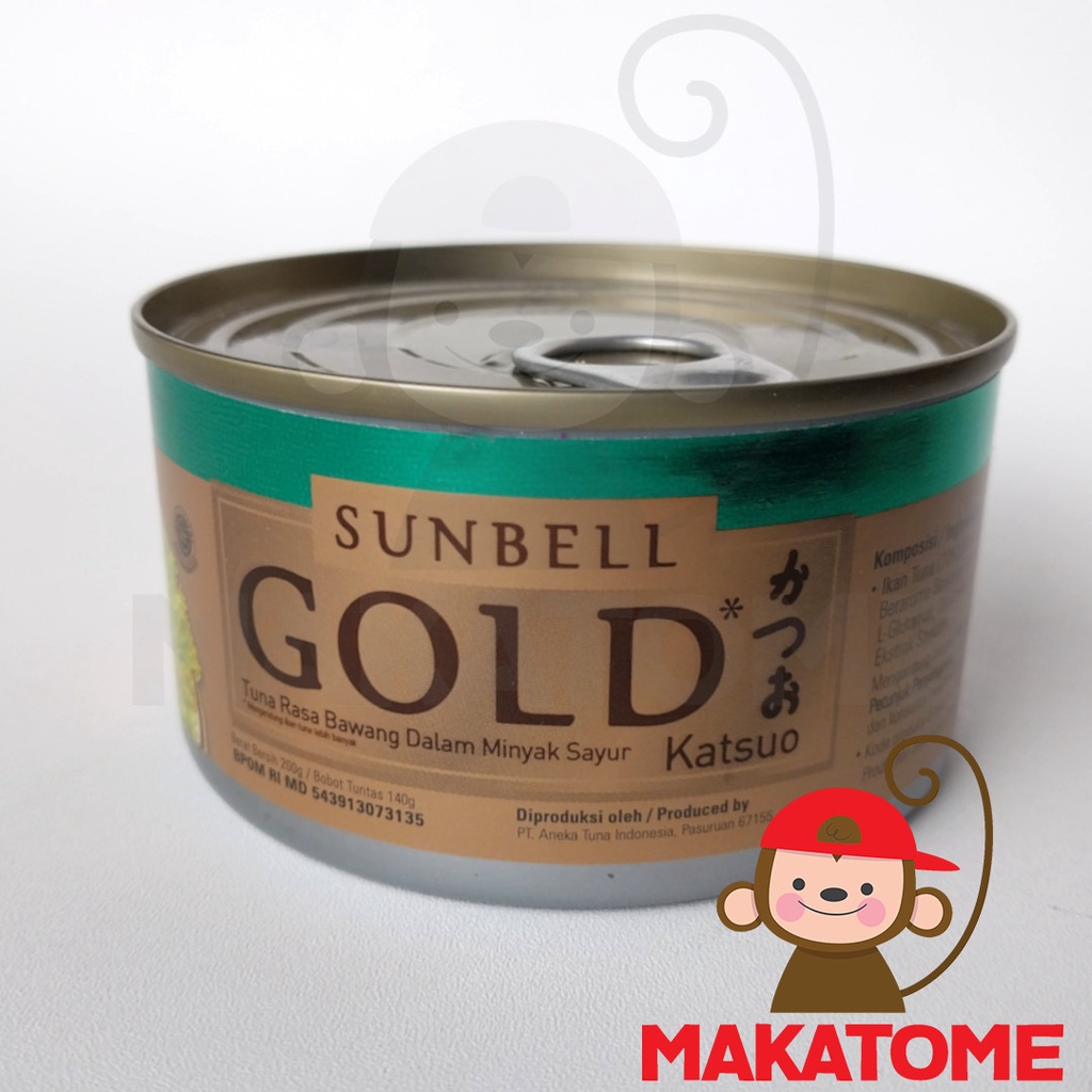 Jual Sunbell Gold Tuna Katsuo 200gr bawang ikan kaleng can 200 gr HIJAU ...
