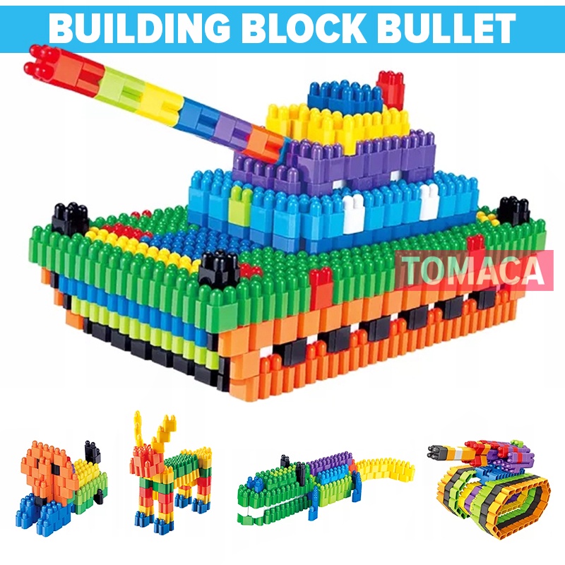 Jual Mainan Edukasi Anak Block Blocks Bricks Jadul Peluru Roket Bombik ...
