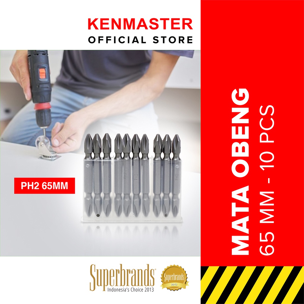 Jual Mata Obeng PH2 65 mm ++( 10 Pcs) XANDER / Screw Driver Set ...