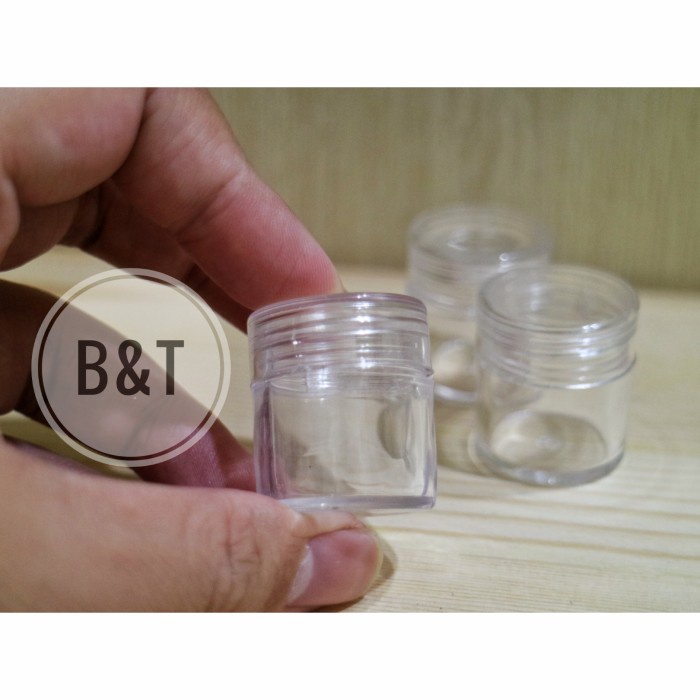 Jual Receptacle Pot / Jar / Kemasan Cream 10 Gram Bening ( Isi 12 Pcs ...