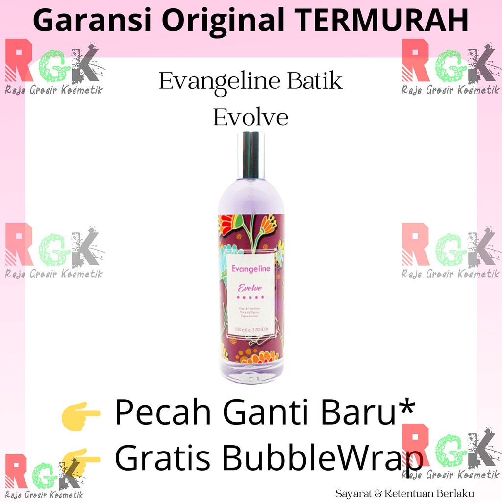 Jual Parfum Evangeline Evolve Batik 100ml EDP Wanita Cewek Perempuan ...