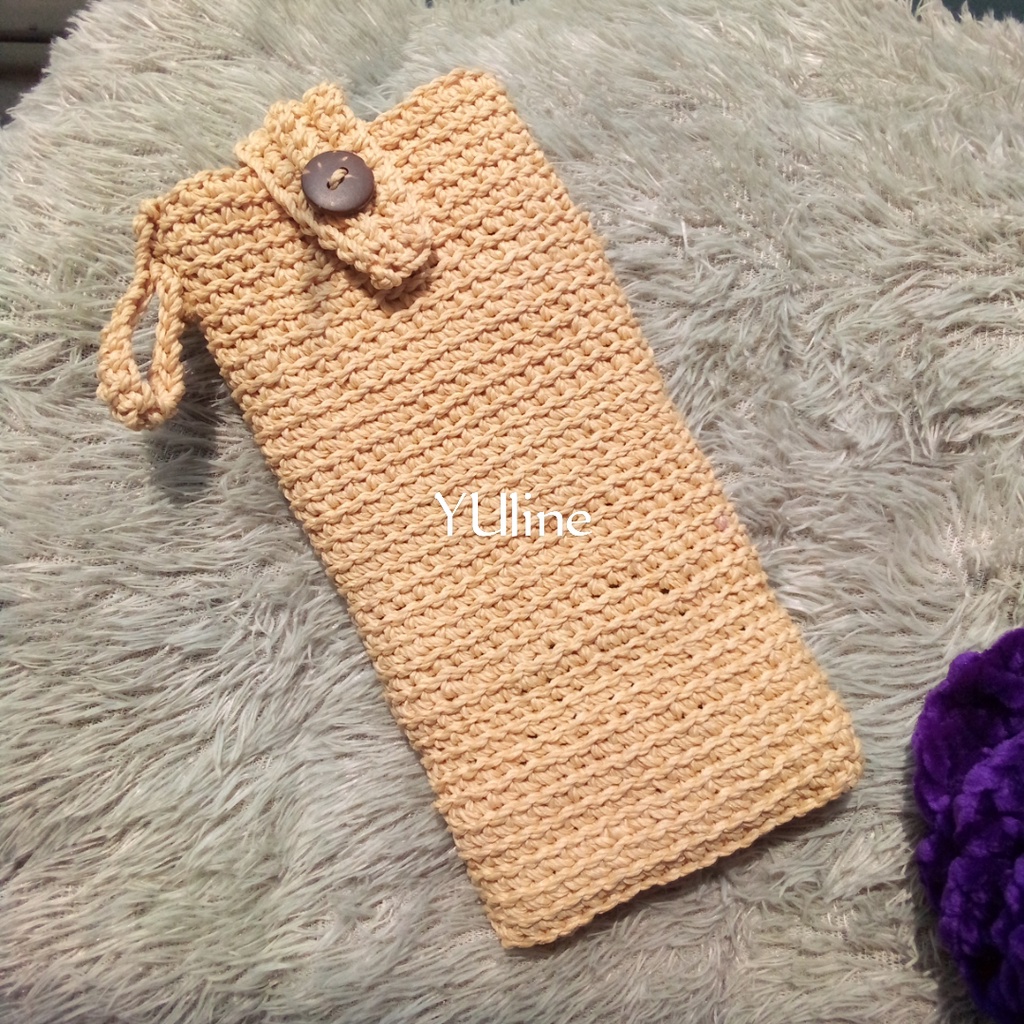 Jual [PENGIRIMAN UBAH KE SICEPAT] TAS SARUNG HP TEMPAT HANDPHONE RAJUT ...