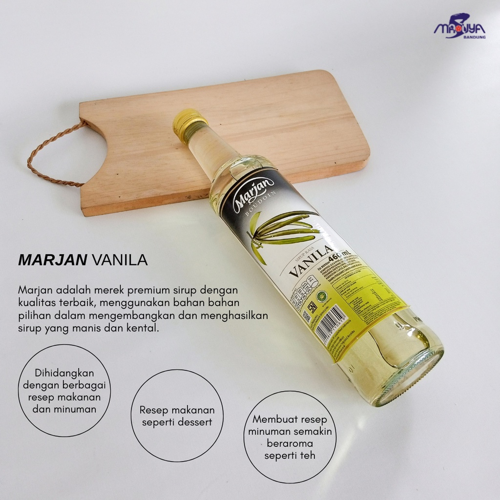 Jual Sirup Marjan Vanila Marjan Boudoin Vanilla Syrup 460 ml | Shopee ...