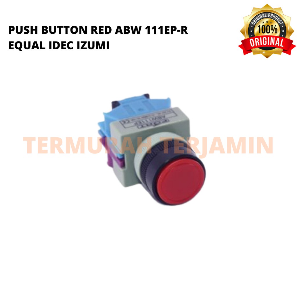 Jual PUSH BUTTON RED ABW 111EP-R EQUAL IDEC IZUMI | Shopee Indonesia