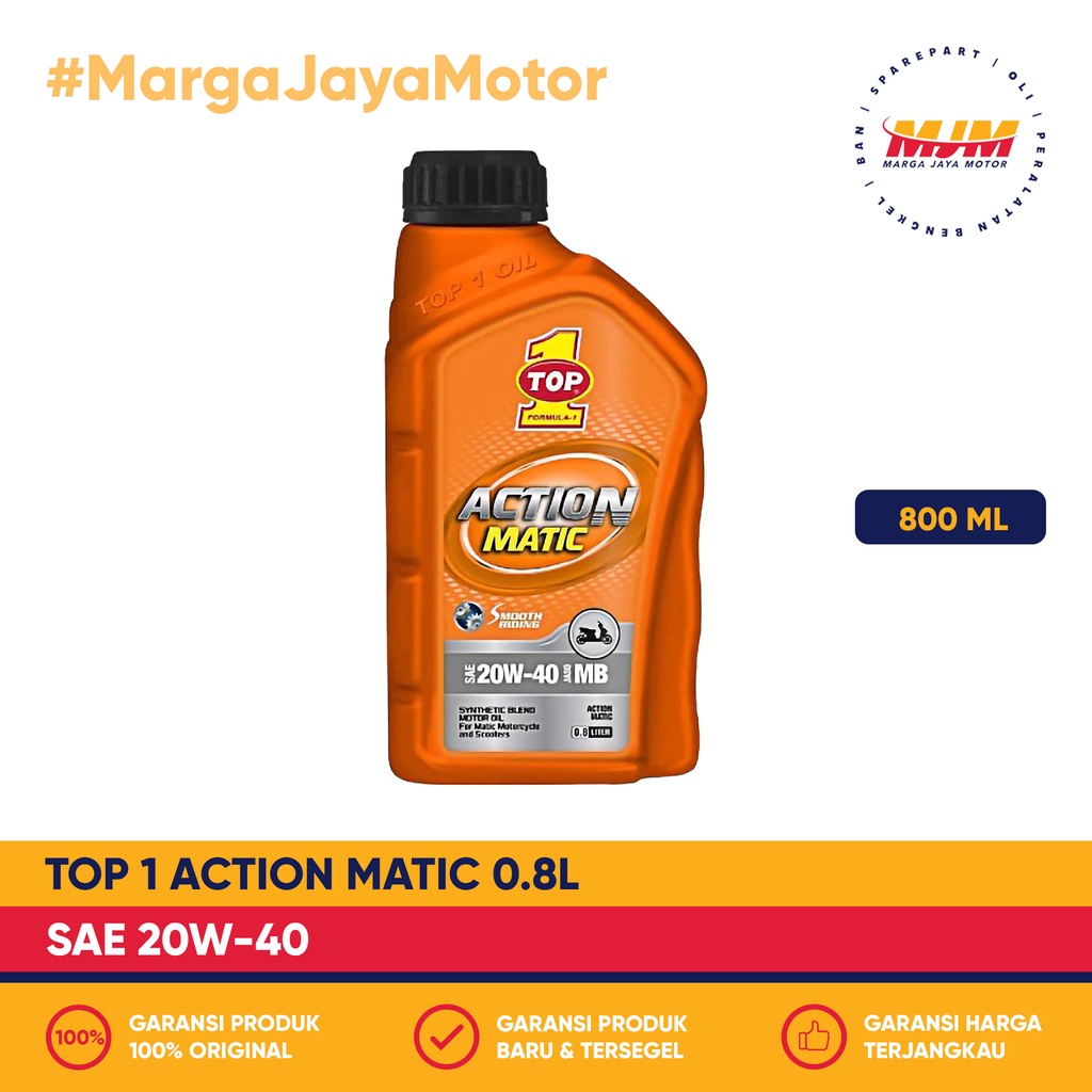 Jual Top1 Action Matic 20W-40 0.8L | Shopee Indonesia