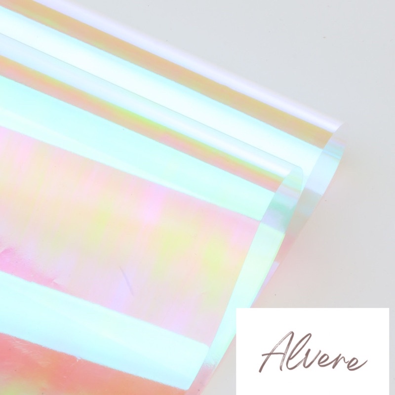 Jual Hologram Flower Wrapping Paper Cellophane Rainbow Kertas Buket ...