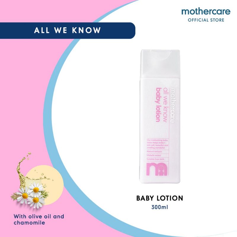 Jual Preloved Mothercare All We Know Baby Lotion 300 ml | Shopee Indonesia