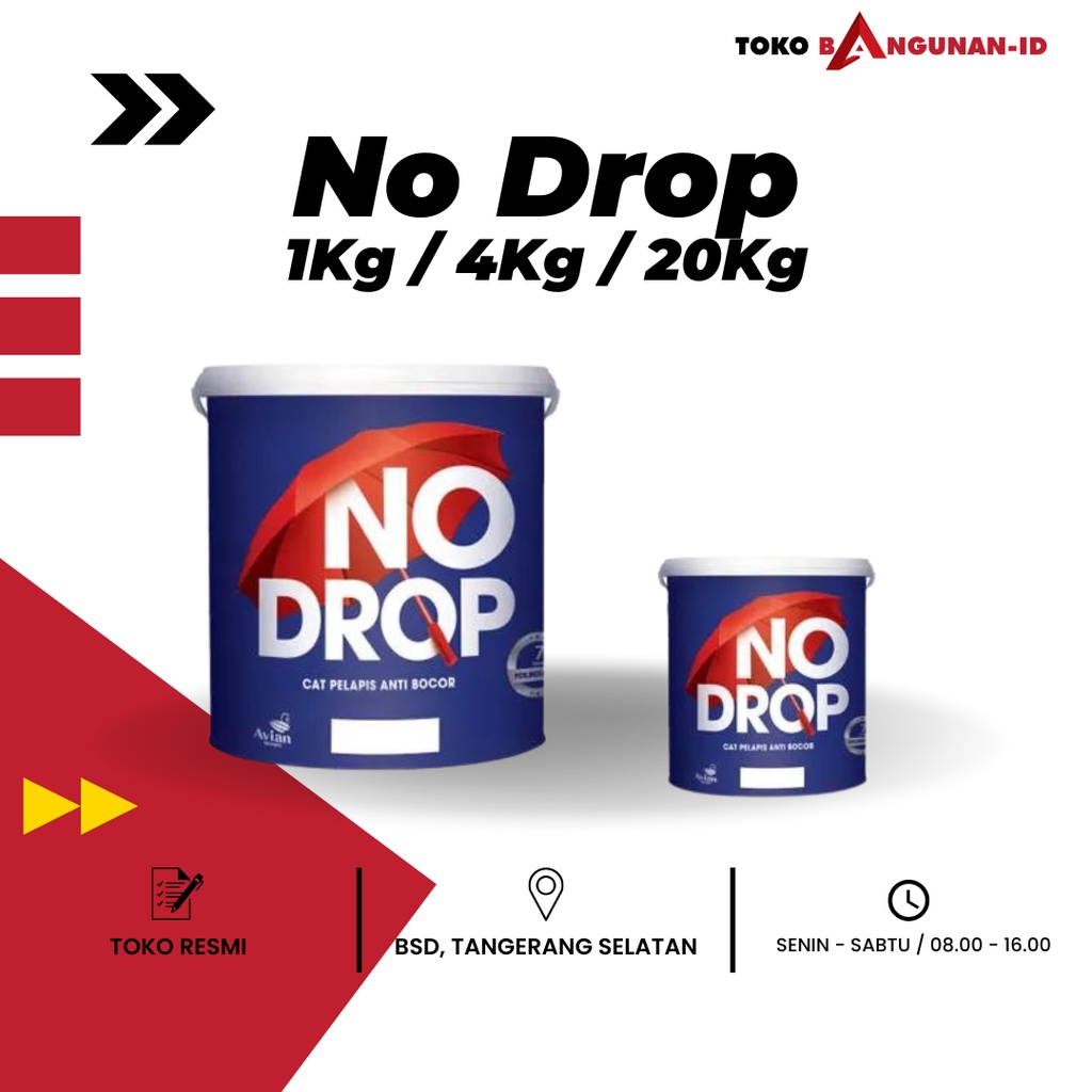 Jual NO DROP Galon 1kg-4kg Nodrop Cat Pelapis Anti Bocor | Shopee Indonesia