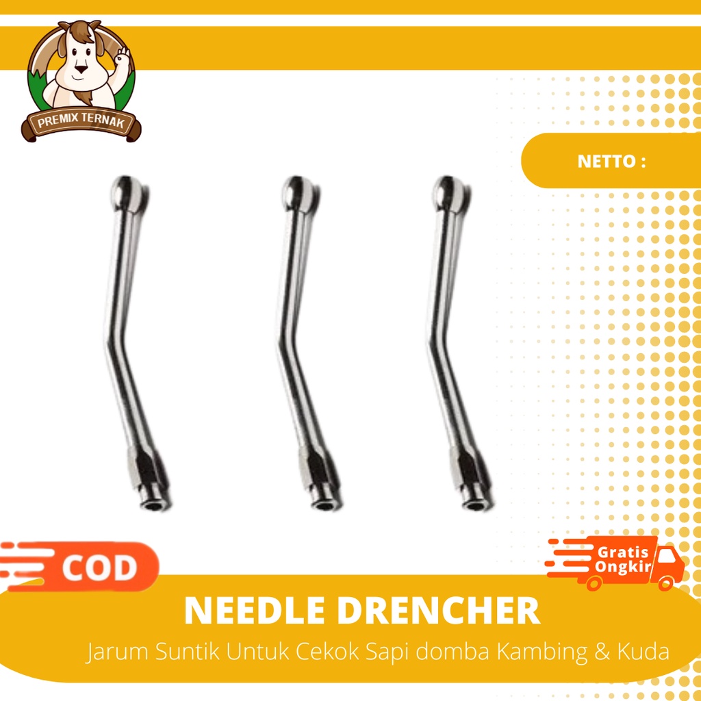 Jual Besi Alat Cekok Needle Drencher Stainless Steel | Drench Gun Drencher Jarum Suntik Untuk ...